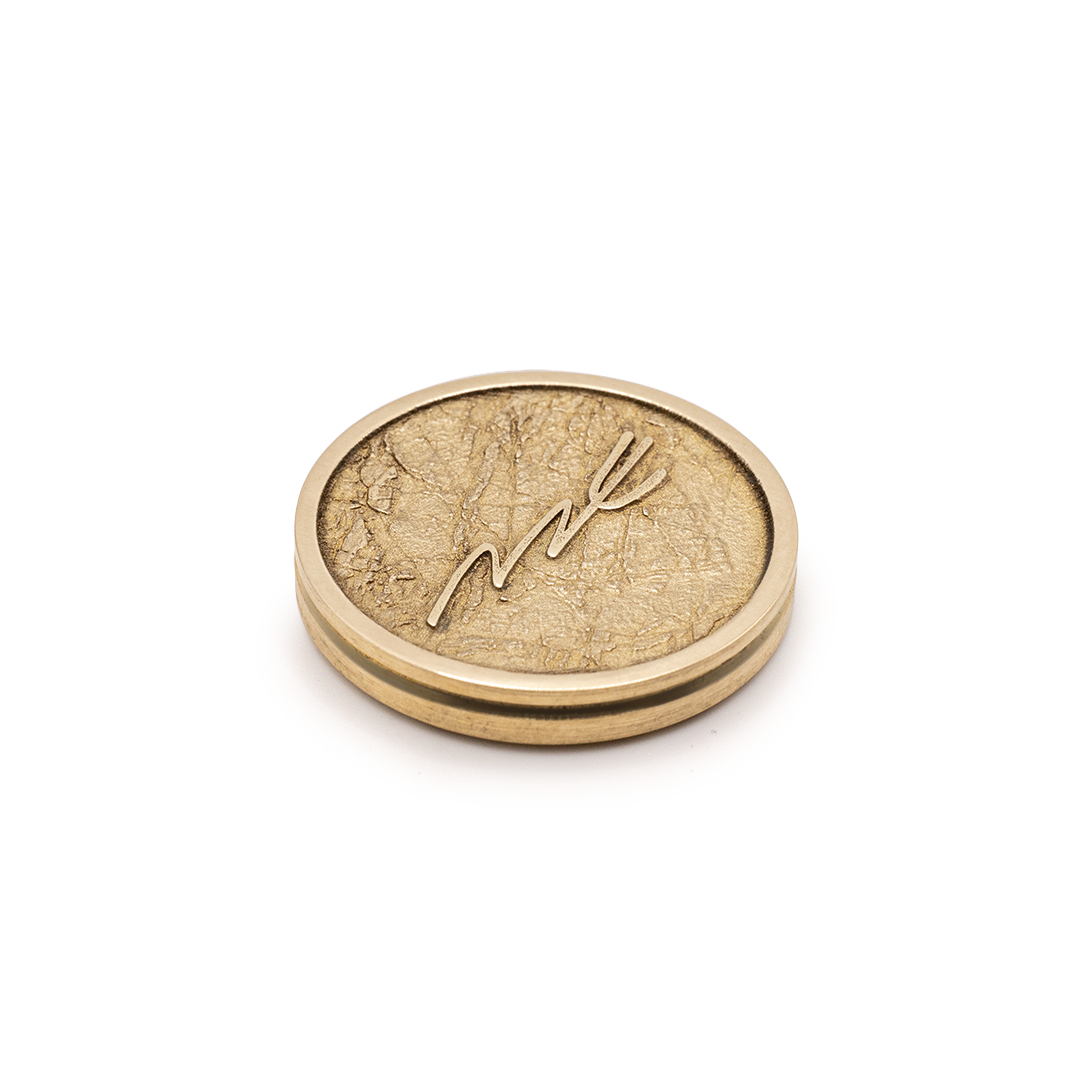 Custom Engraved Brass Emblem Coin – Matt Estlea